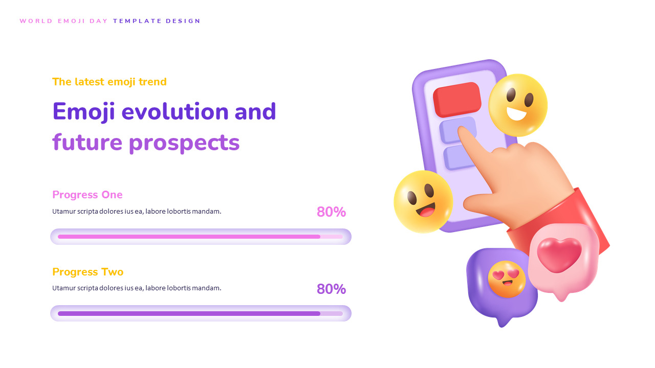 World Emoji Day powerpoint layout
