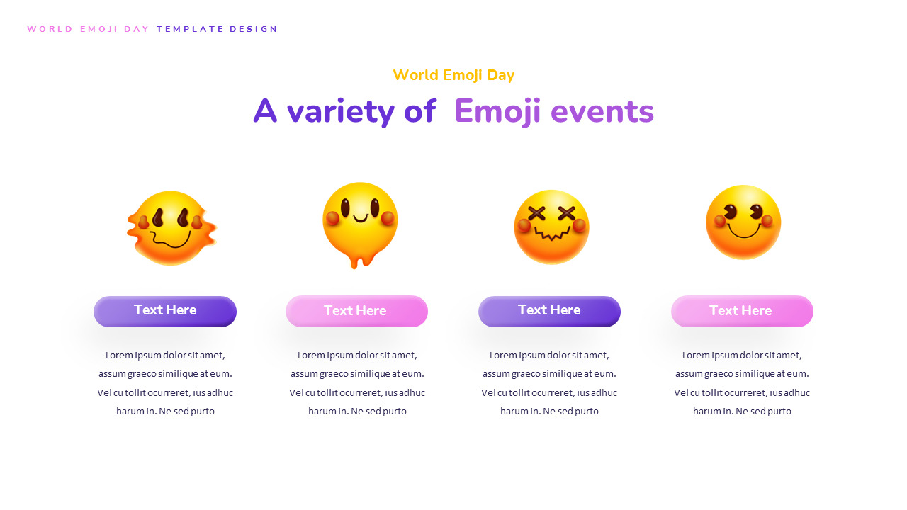 World Emoji Day powerpoint layout
