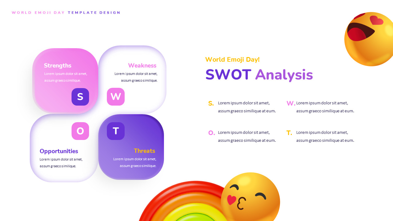 World Emoji Day powerpoint layout