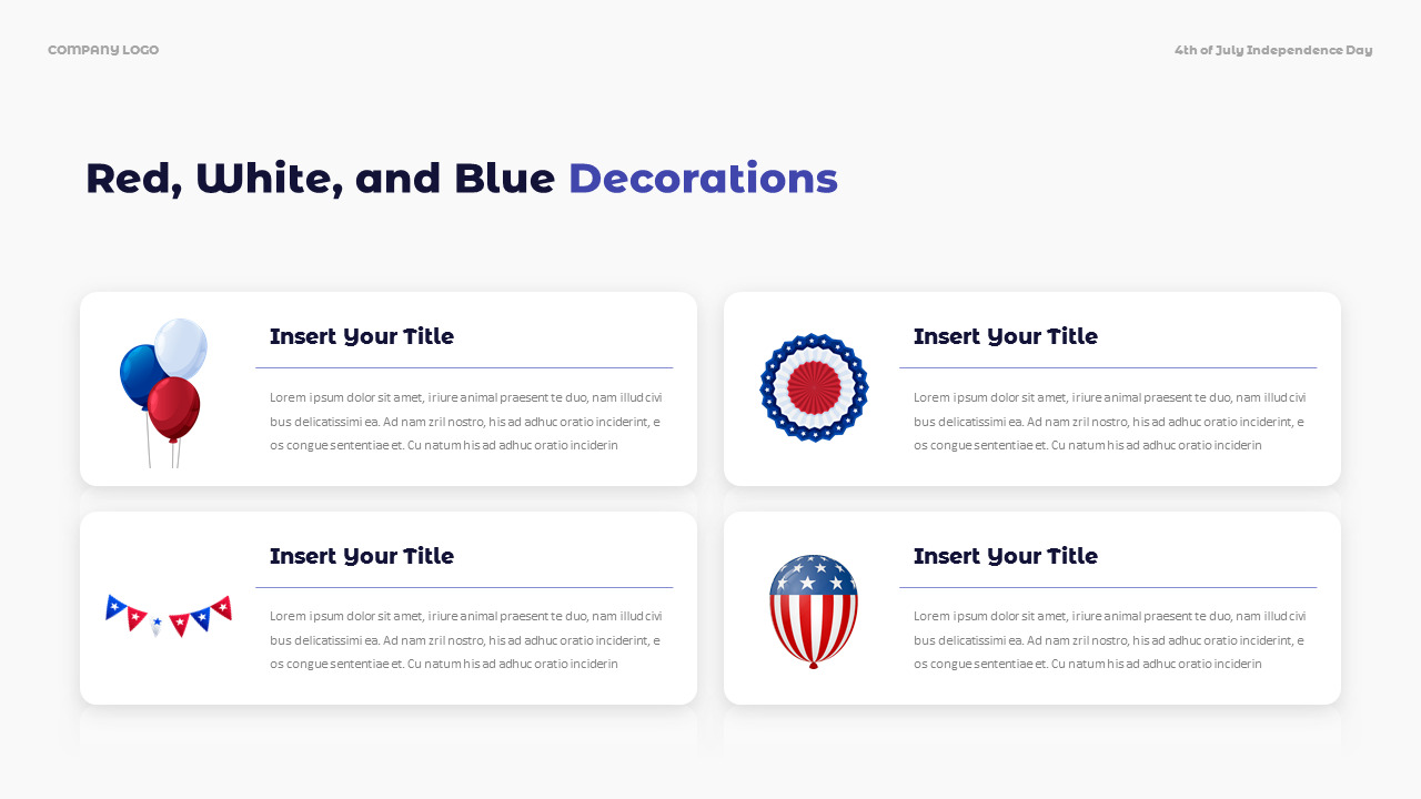 4th of July Independence Day Google Docs PowerPoint