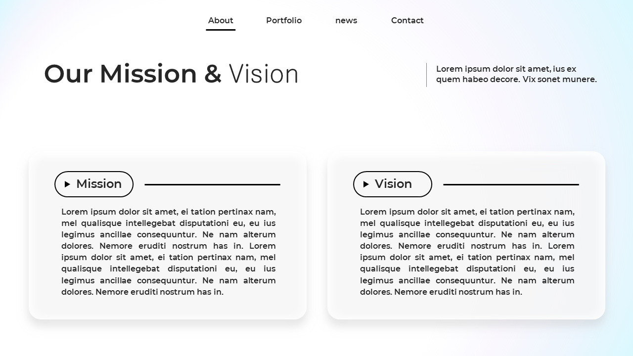 Design Company Profile Google Slides Template Design