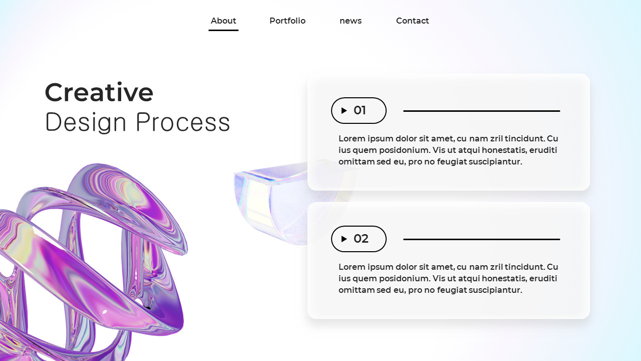 Design Company Profile Google Slides Template Design