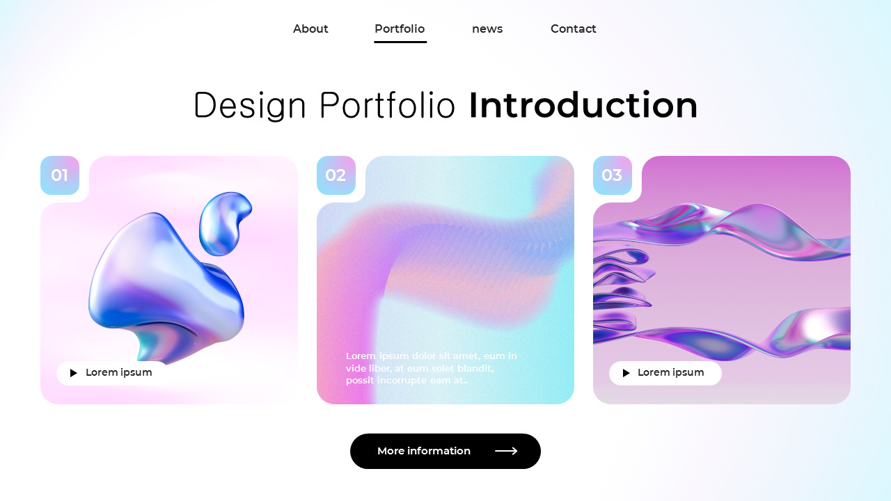 Design Company Profile Google Slides Template Design