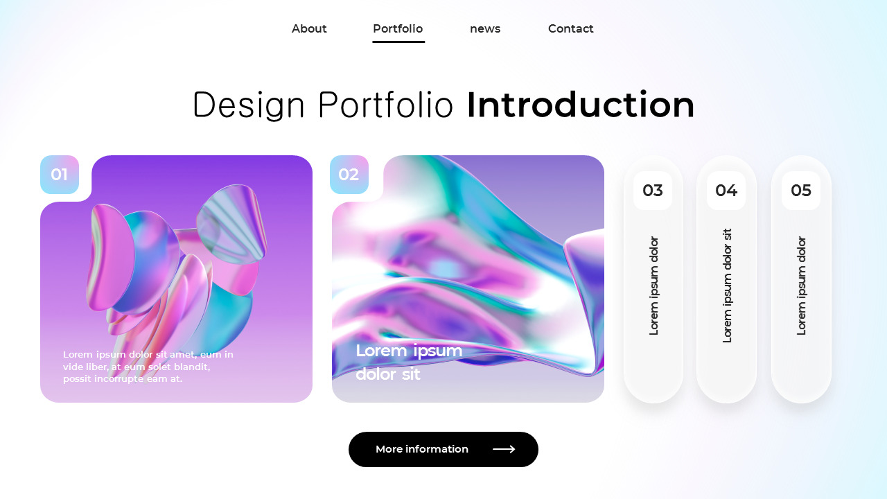 Design Company Profile Google Slides Template Design