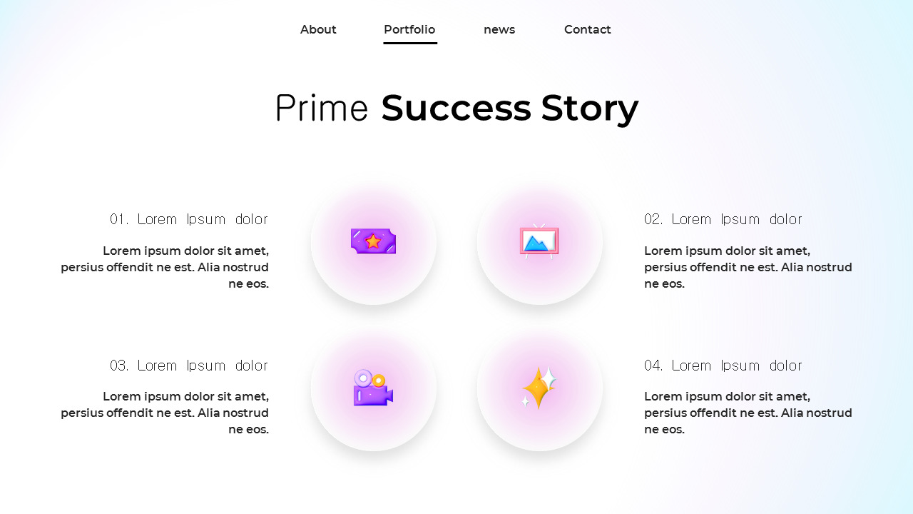 Design Company Profile Google Slides Template Design