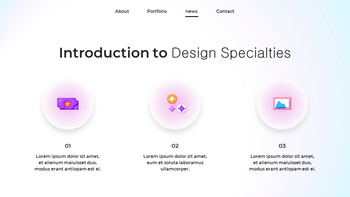 Design Company Profile Google Slides Template Design