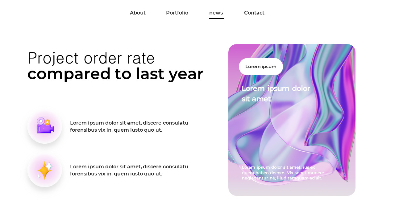 Design Company Profile Google Slides Template Design