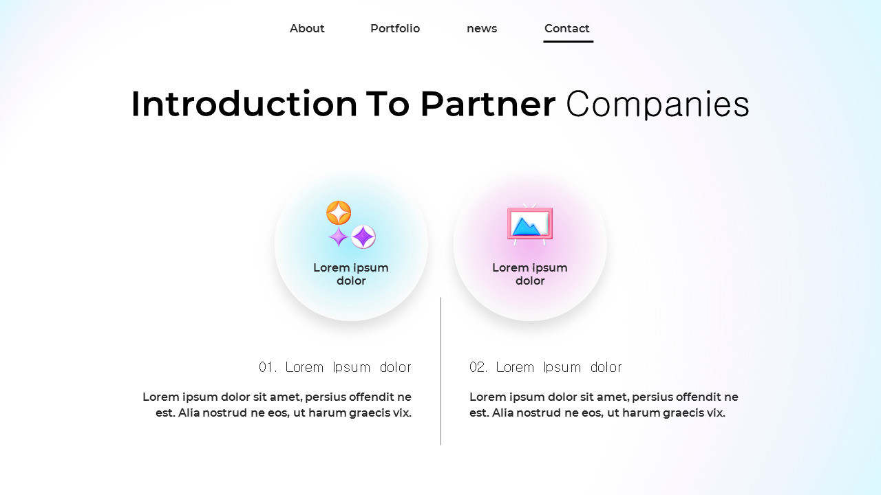 Design Company Profile Google Slides Template Design
