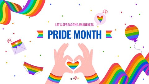 Pride Month google slides template download