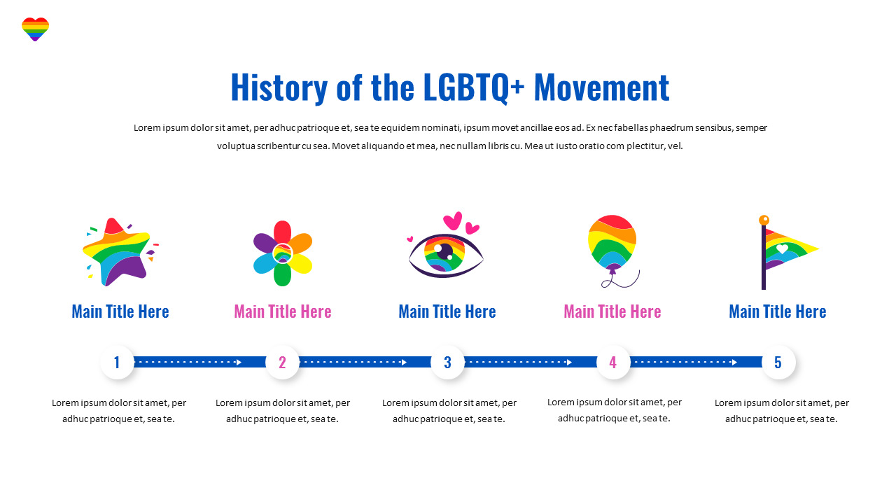 Pride Month google slides template download