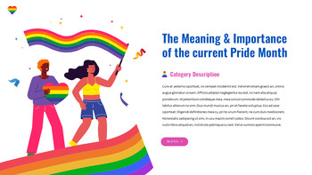 Pride Month google slides template download