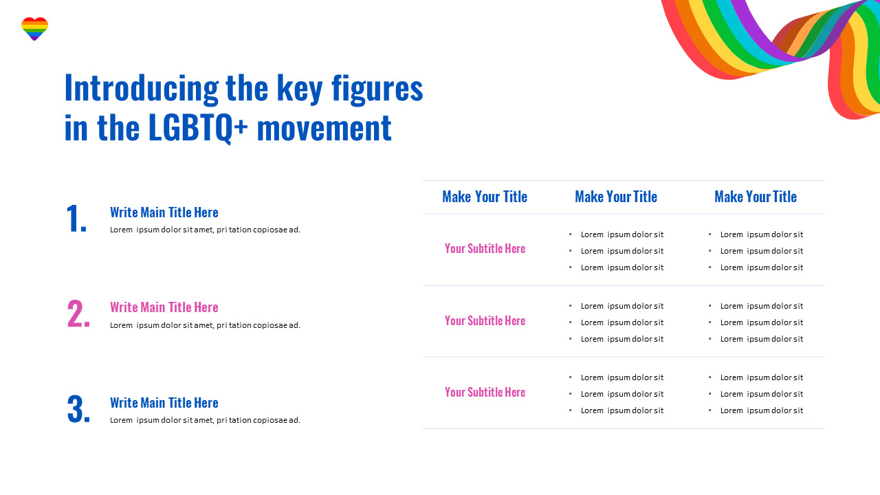 Pride Month google slides template download