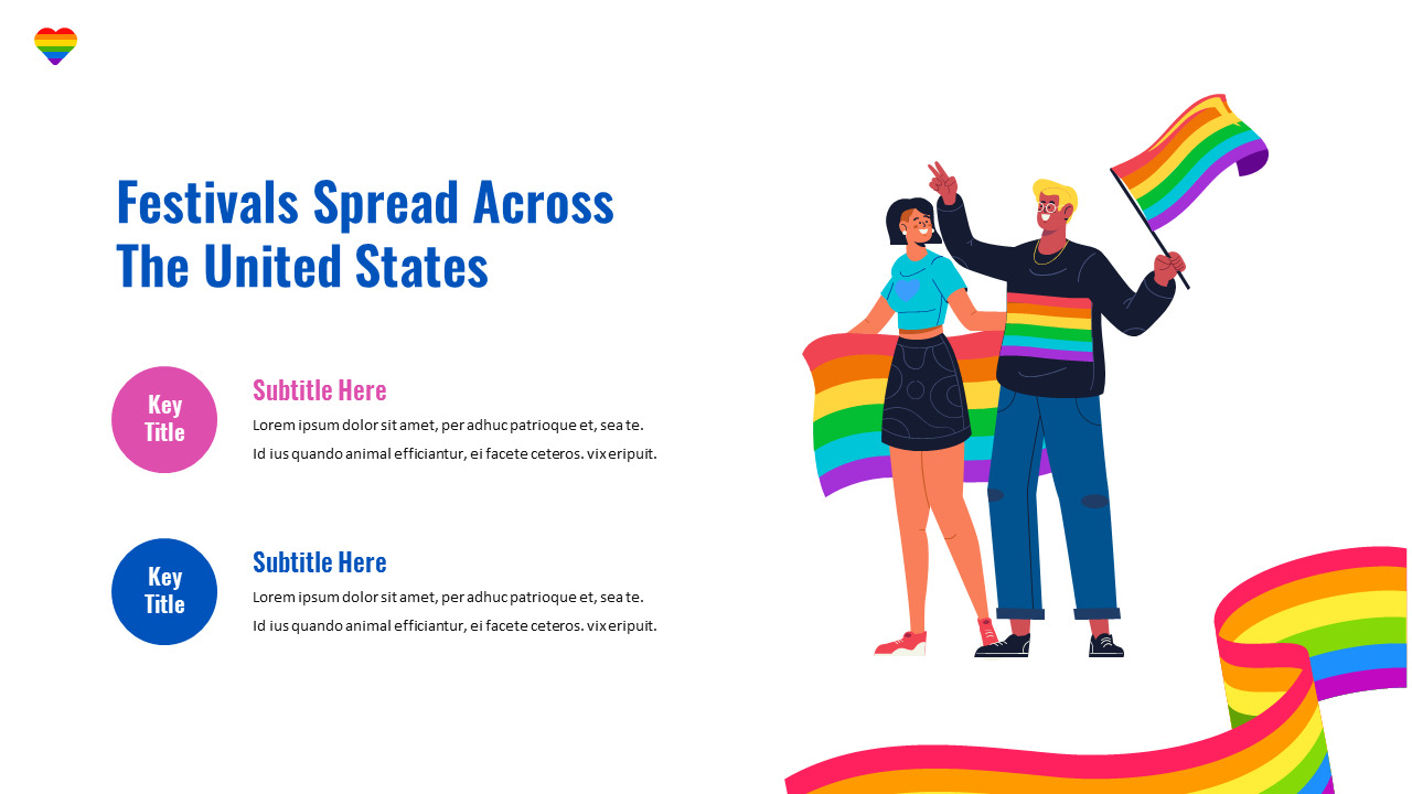 Pride Month google slides template download