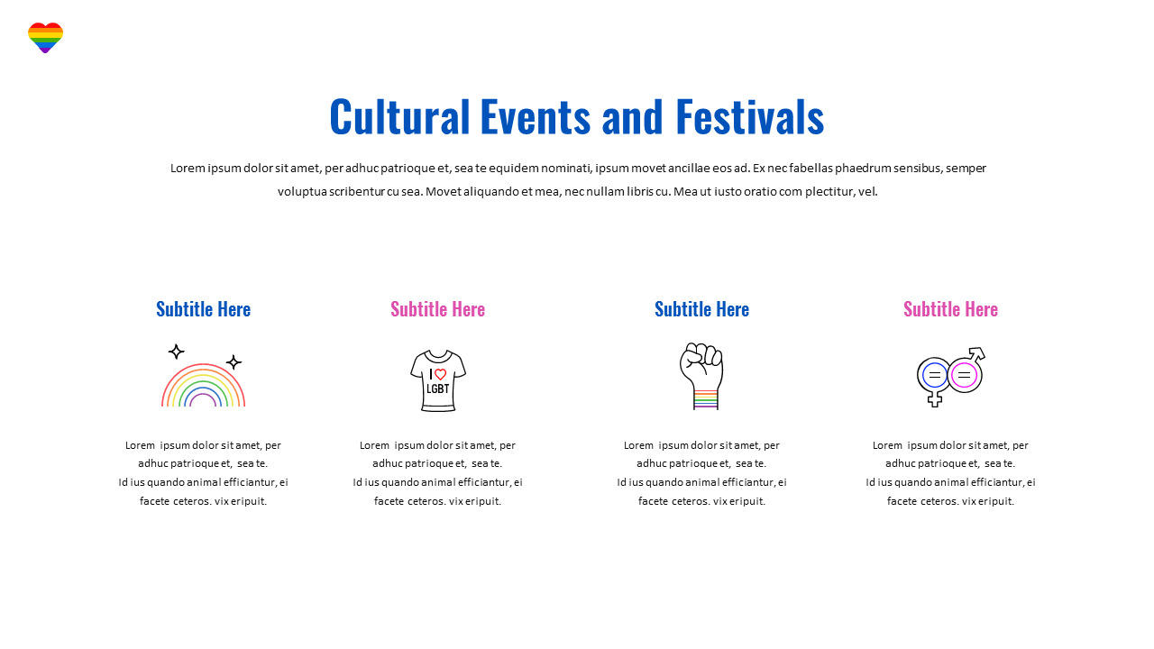 Pride Month google slides template download