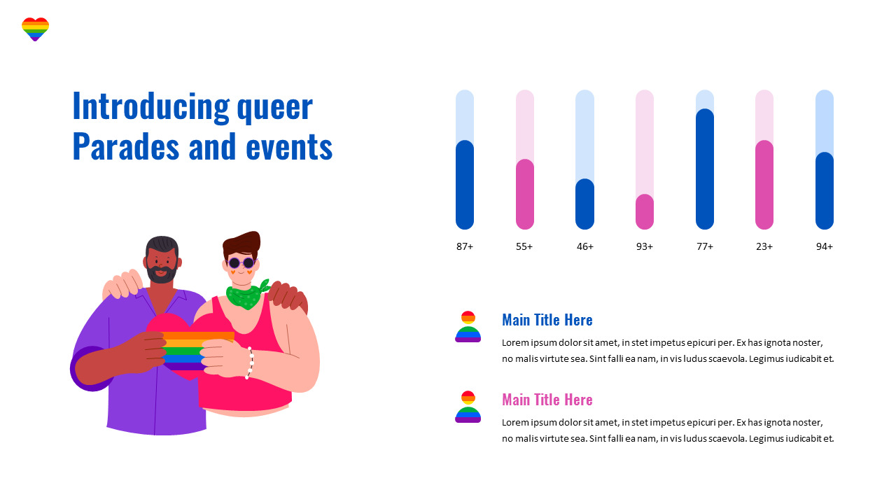 Pride Month google slides template download