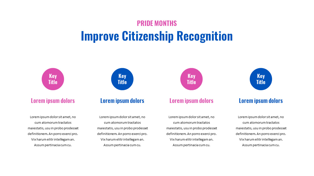 Pride Month google slides template download