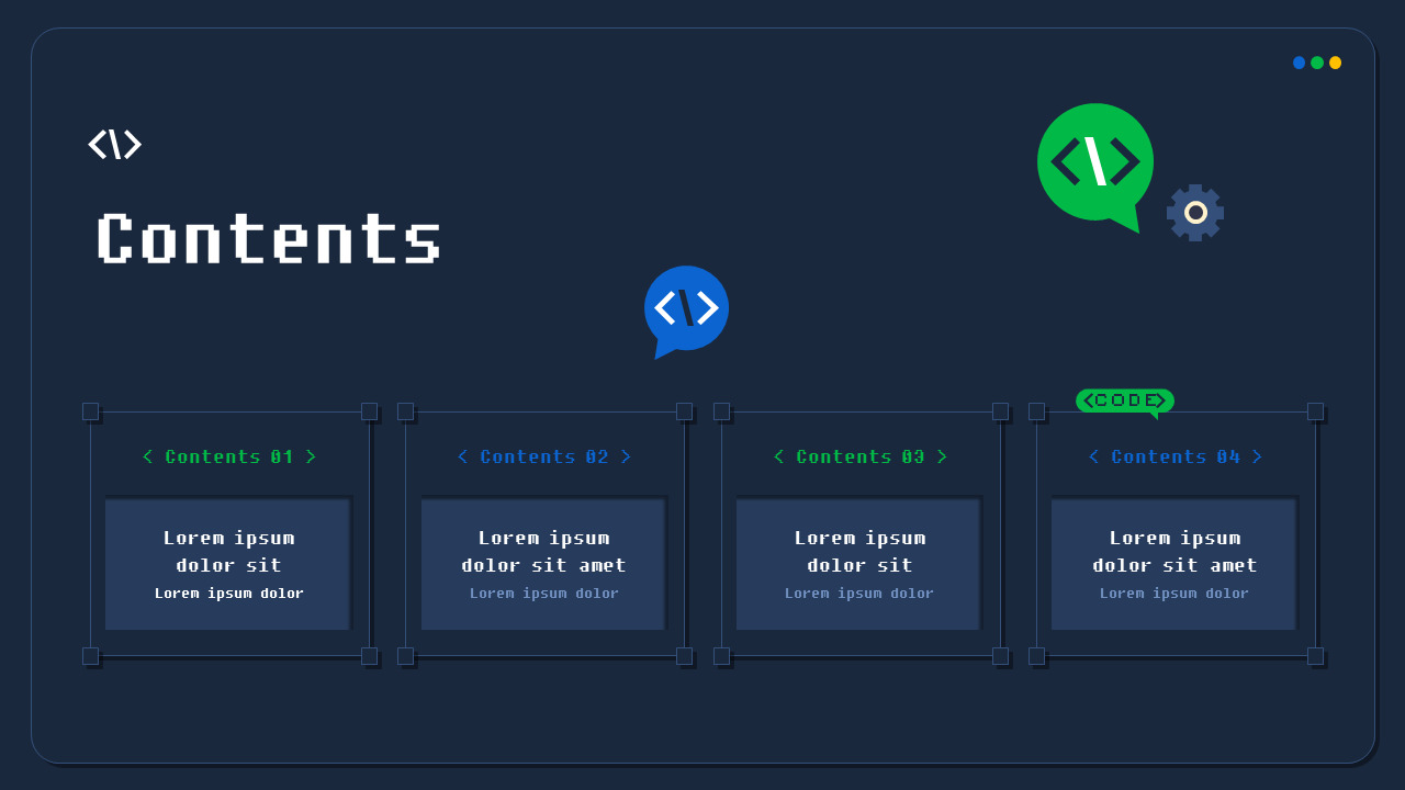 Pixel Art Coding Programming Best Business PowerPoint Templates