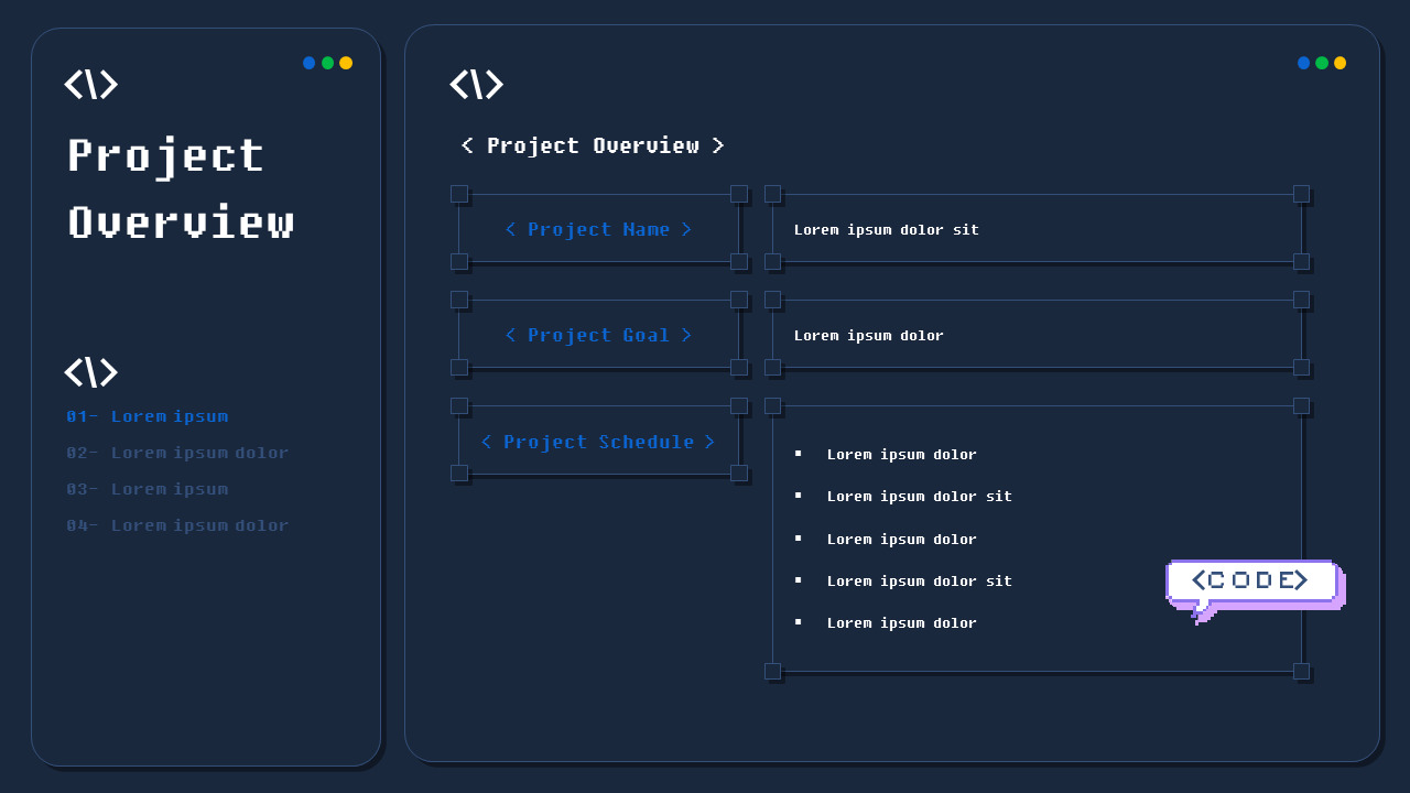 Pixel Art Coding Programming Best Business PowerPoint Templates