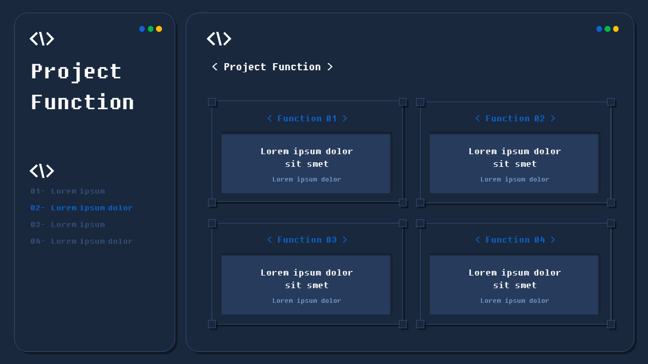 Pixel Art Coding Programming Best Business PowerPoint Templates