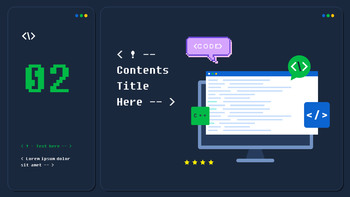 Pixel Art Coding Programming Best Business PowerPoint Templates