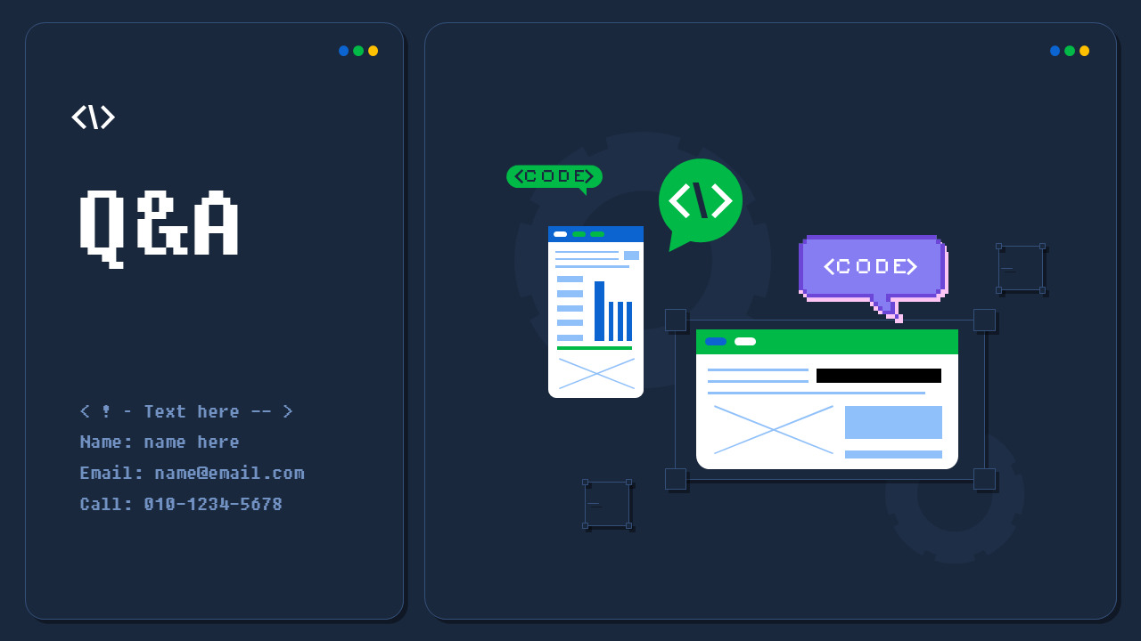 Pixel Art Coding Programming Best Business PowerPoint Templates