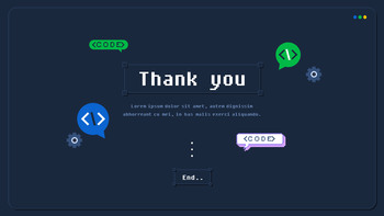 Pixel Art Coding Programming Best Business PowerPoint Templates