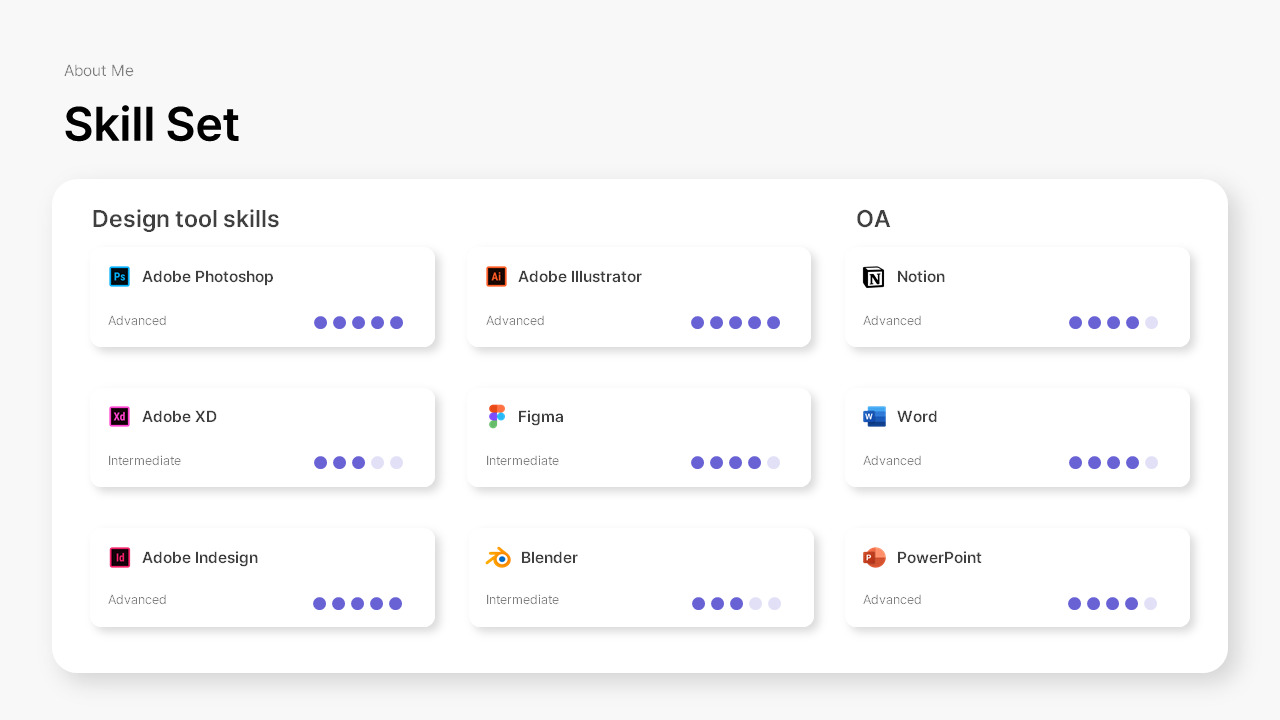 3D Character Portfolio google slides design