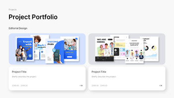 3D Character Portfolio google slides design