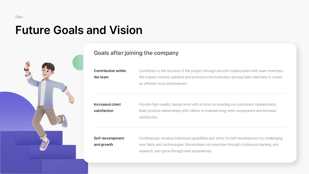 3D Character Portfolio google slides design