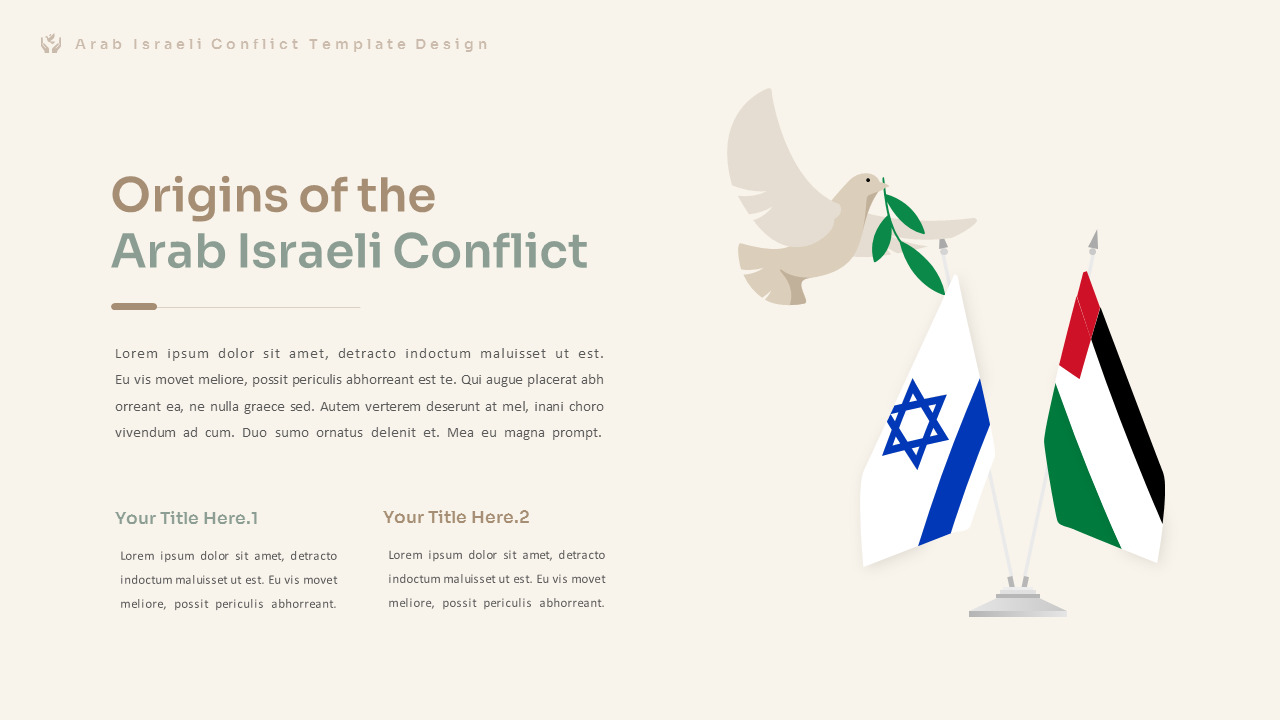 Arab Israeli Conflict slide template