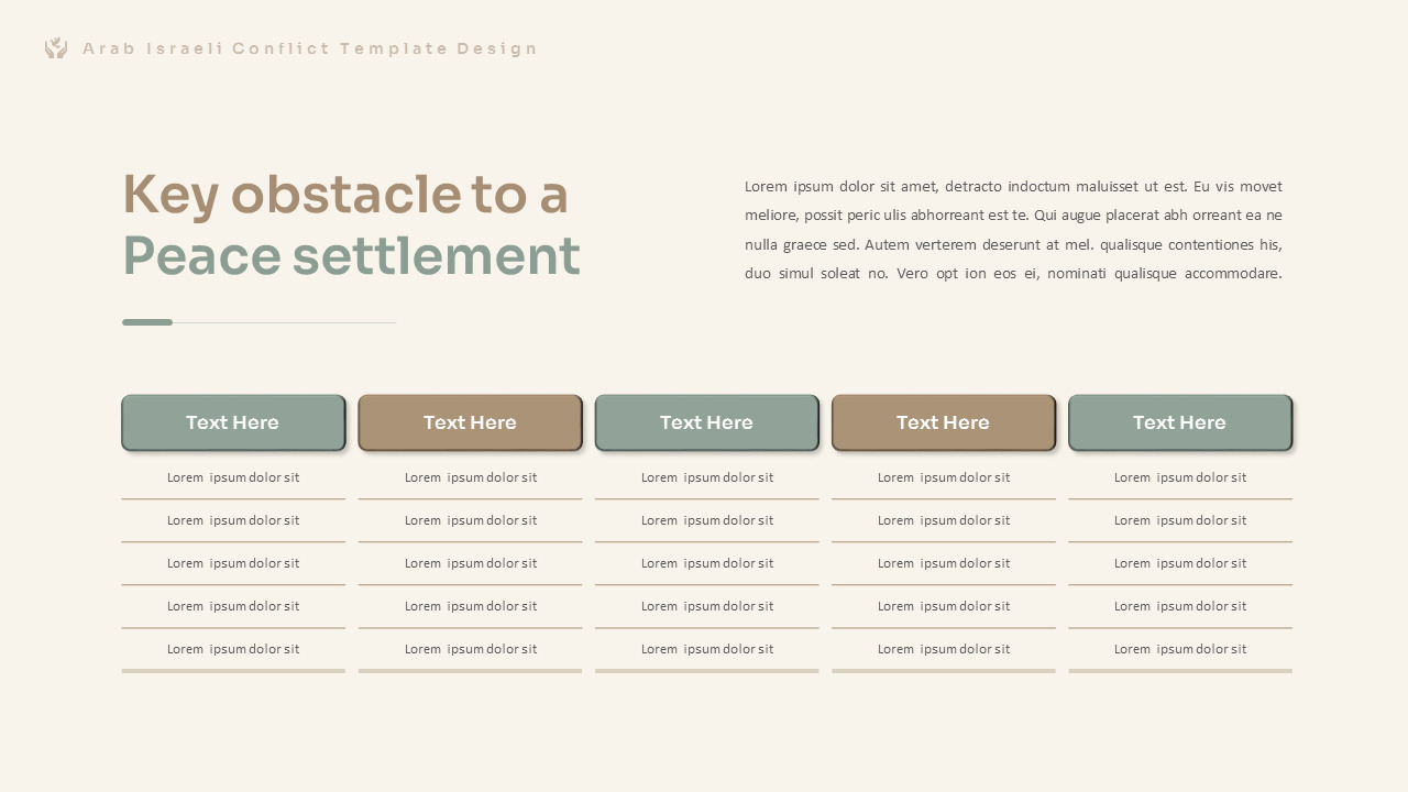 Arab Israeli Conflict slide template