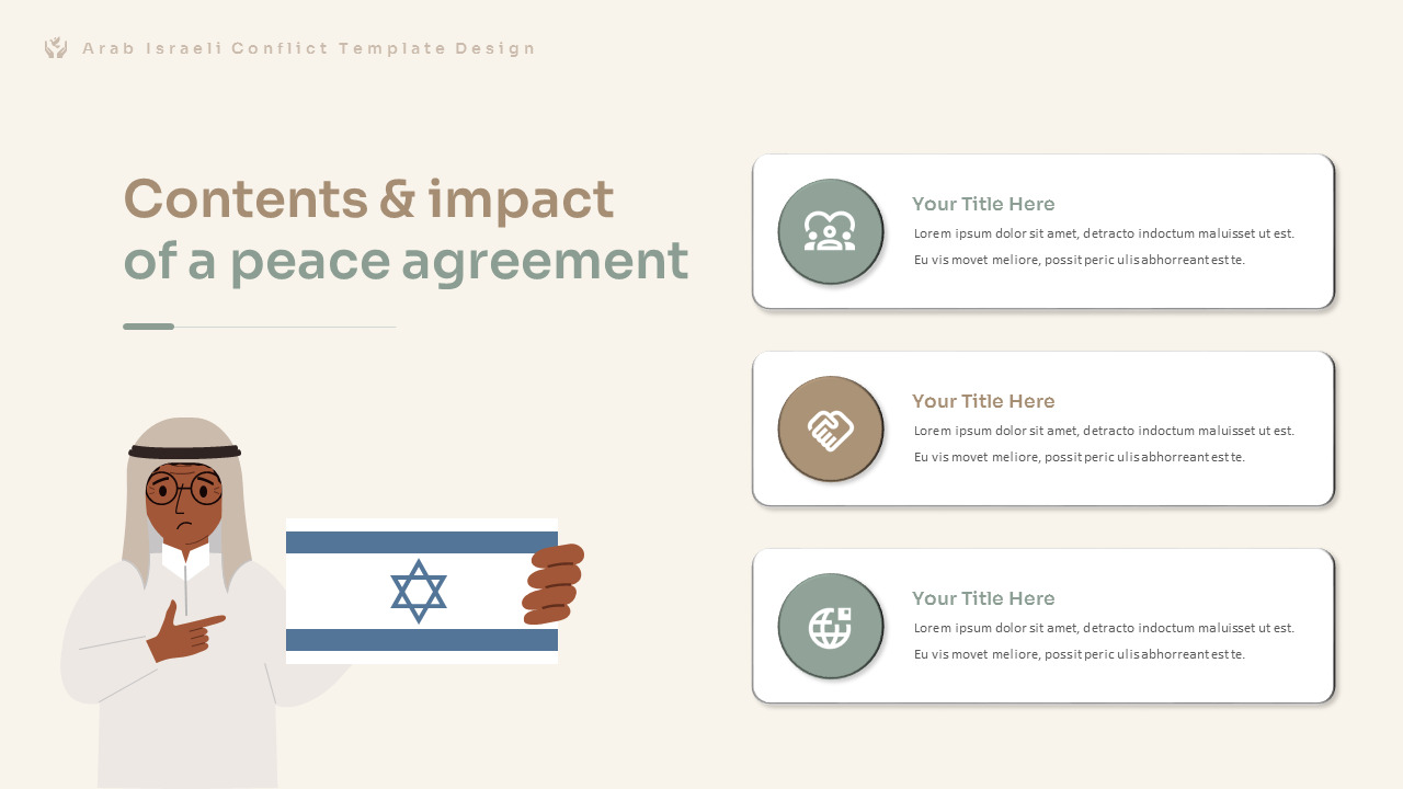 Arab Israeli Conflict slide template