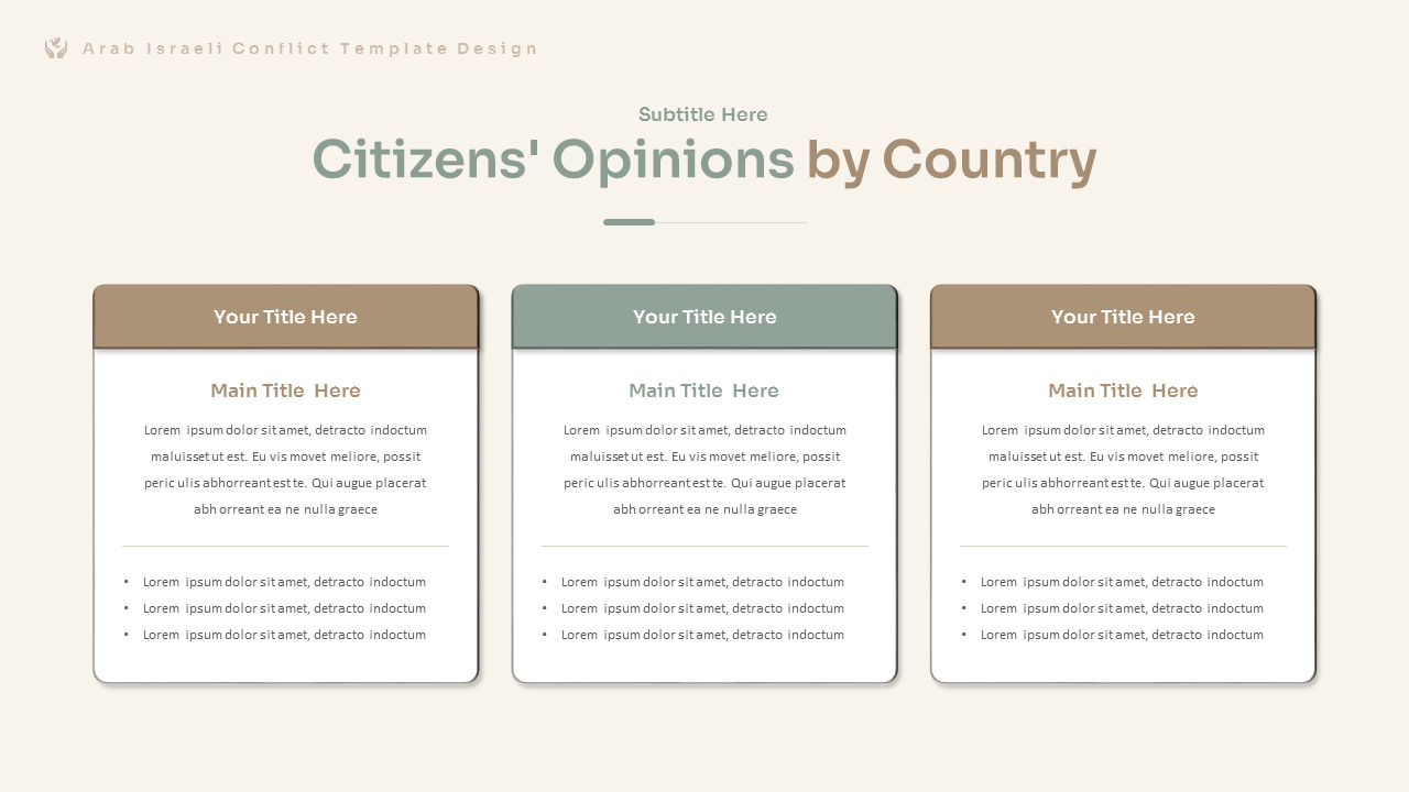 Arab Israeli Conflict slide template