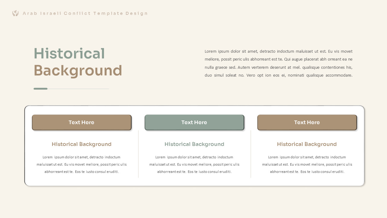 Arab Israeli Conflict team presentation template