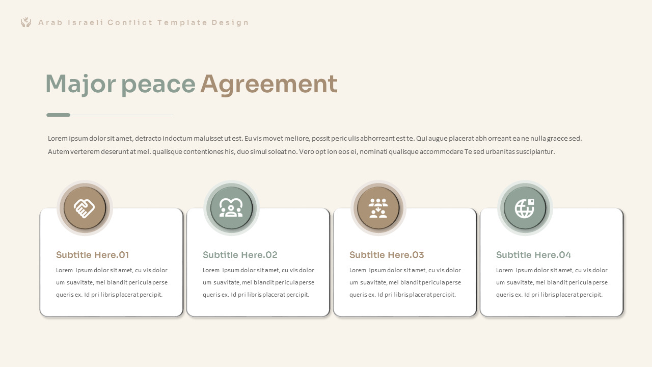 Arab Israeli Conflict team presentation template