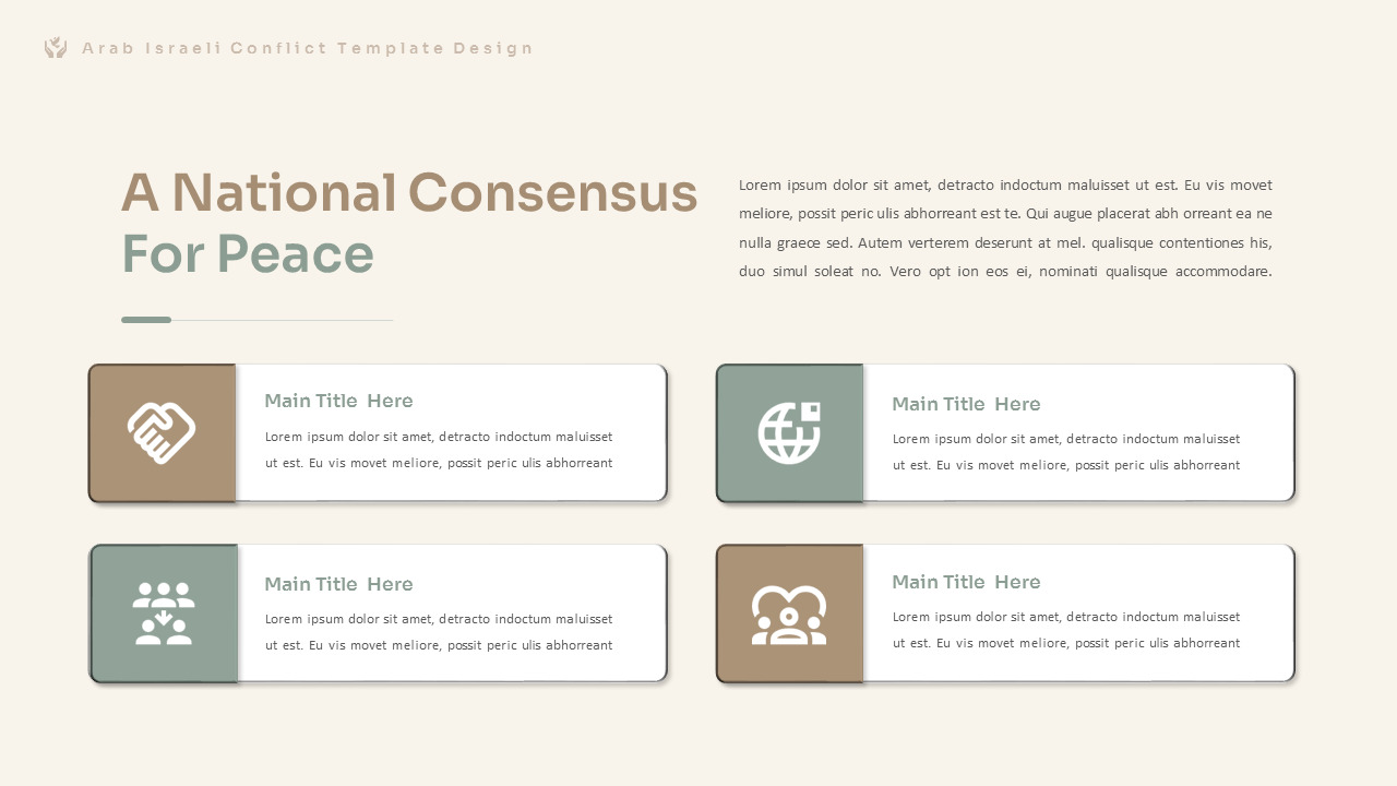 Arab Israeli Conflict team presentation template