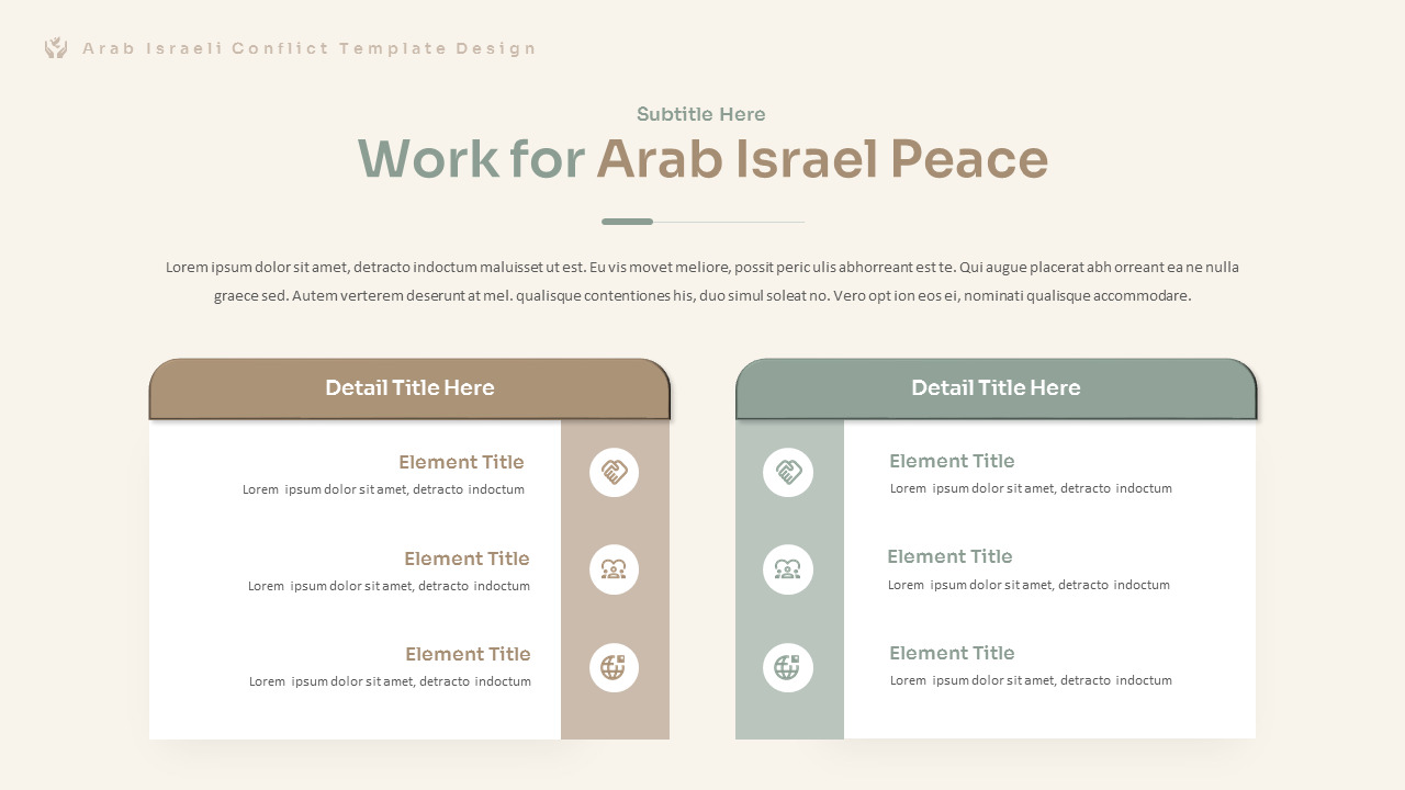 Arab Israeli Conflict team presentation template