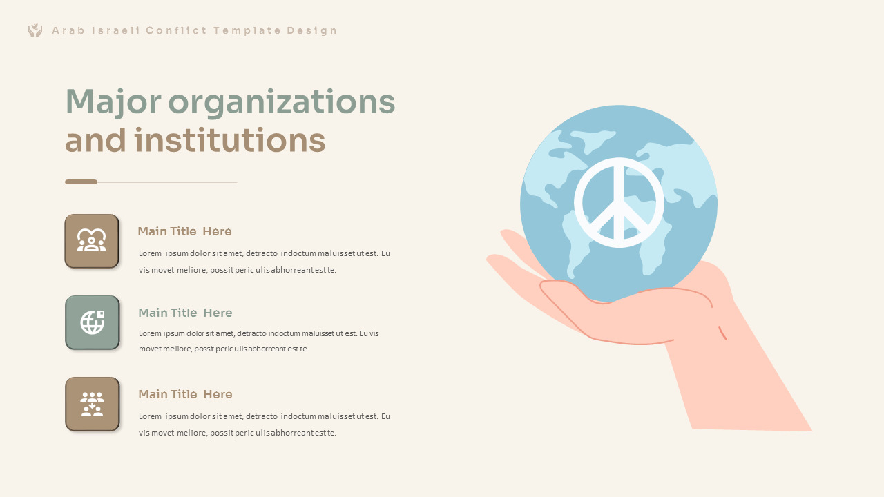 Arab Israeli Conflict team presentation template