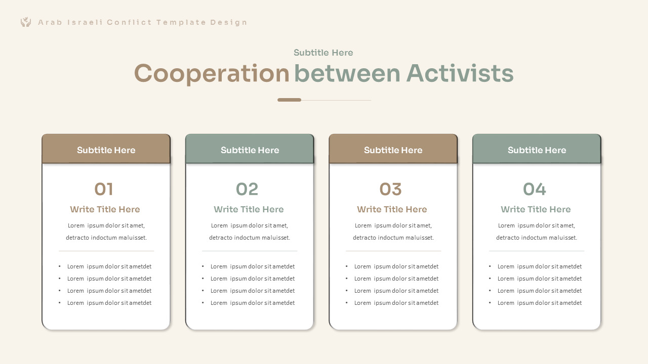 Arab Israeli Conflict team presentation template