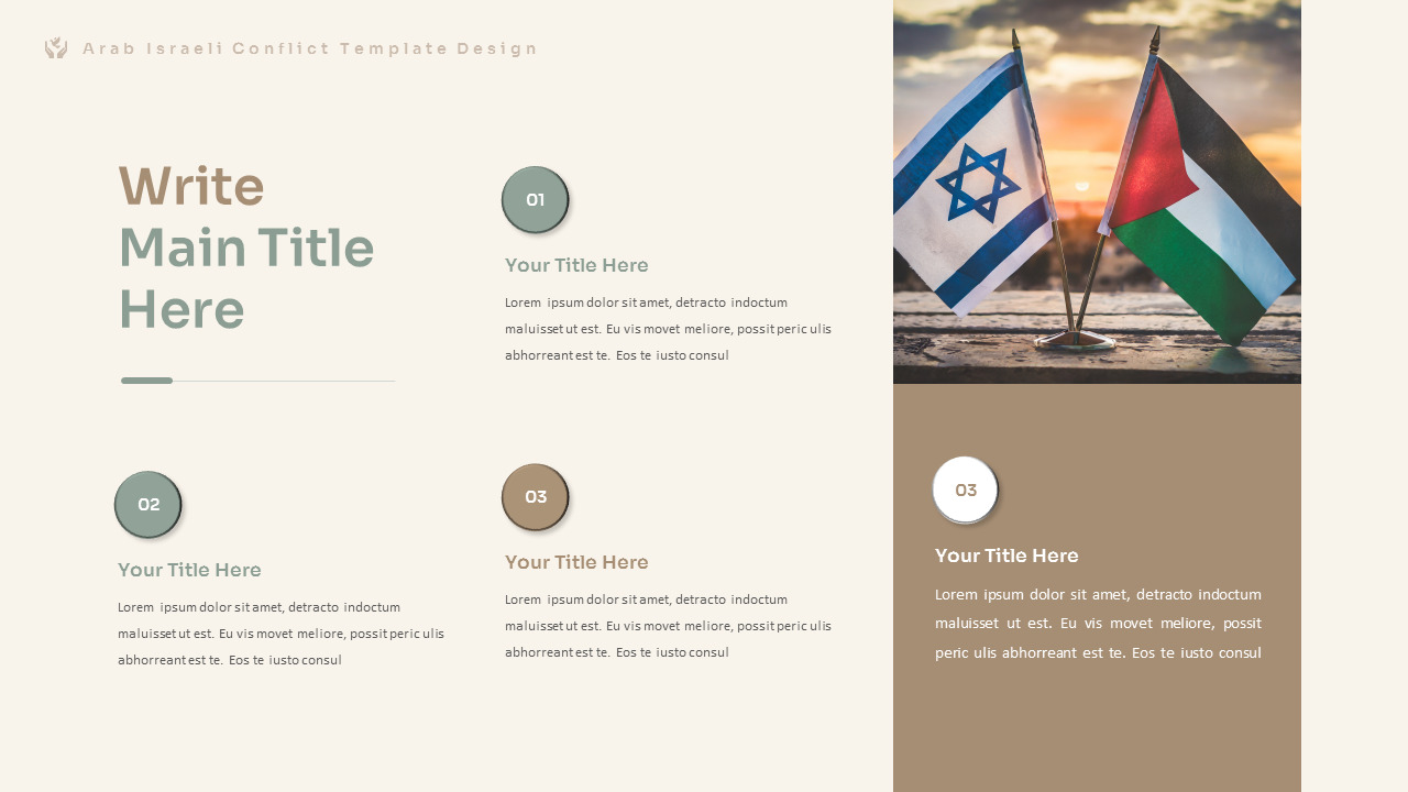 Arab Israeli Conflict team presentation template