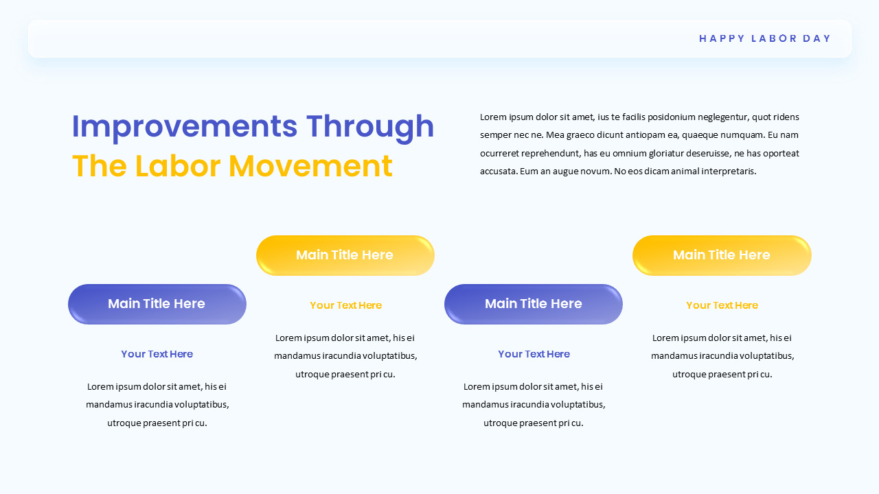 Labor Day business plan ppt template
