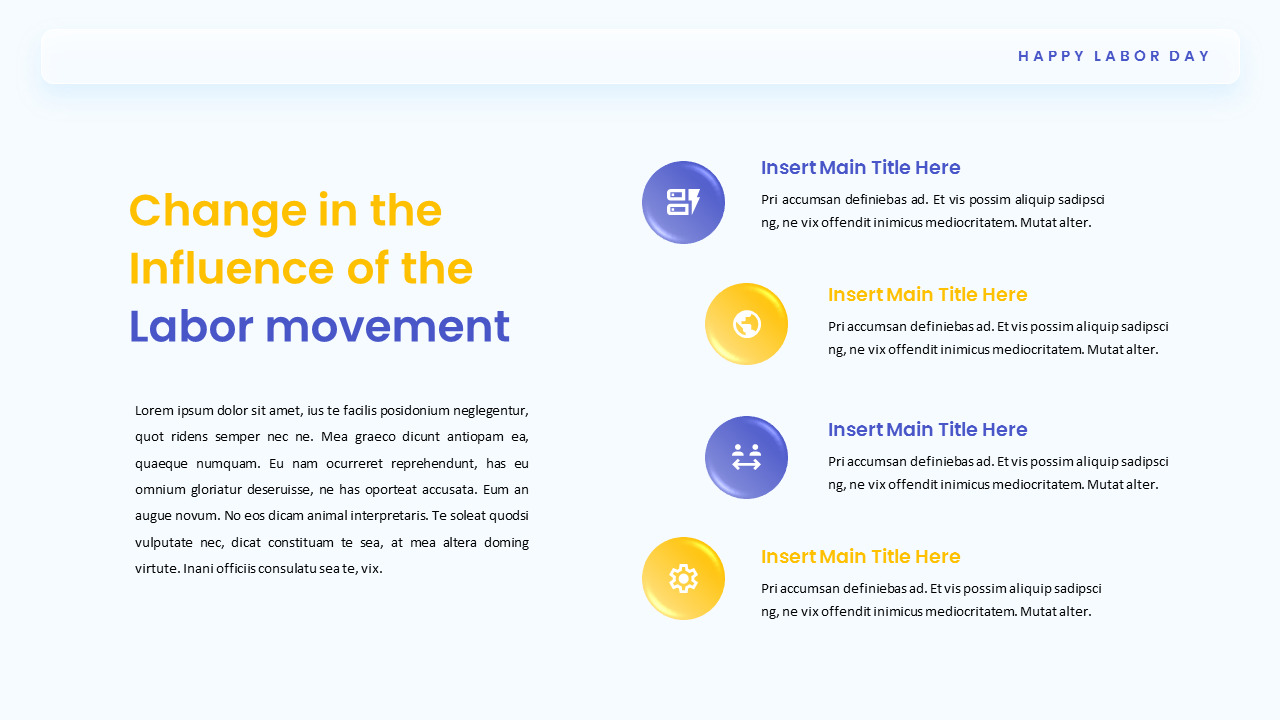 Labor Day business plan ppt template
