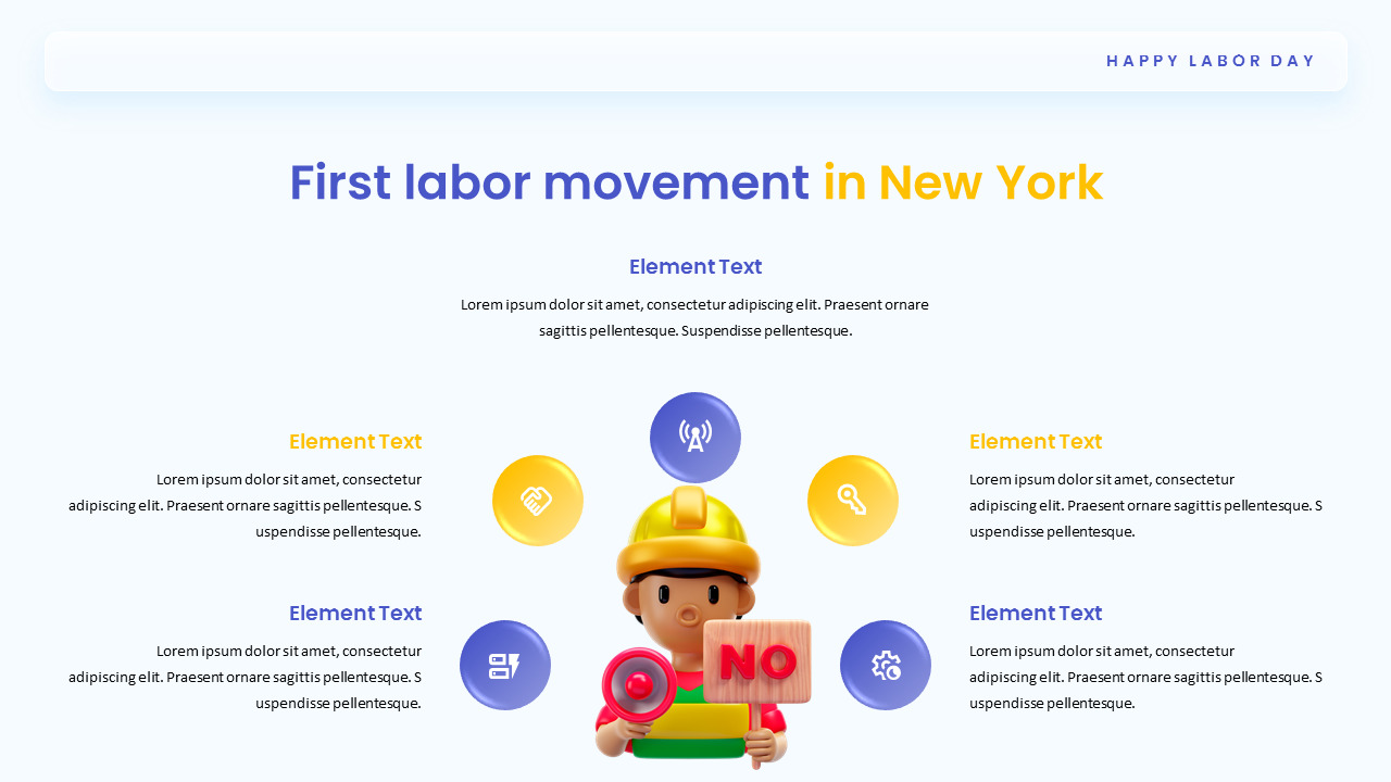 Labor Day business plan ppt template