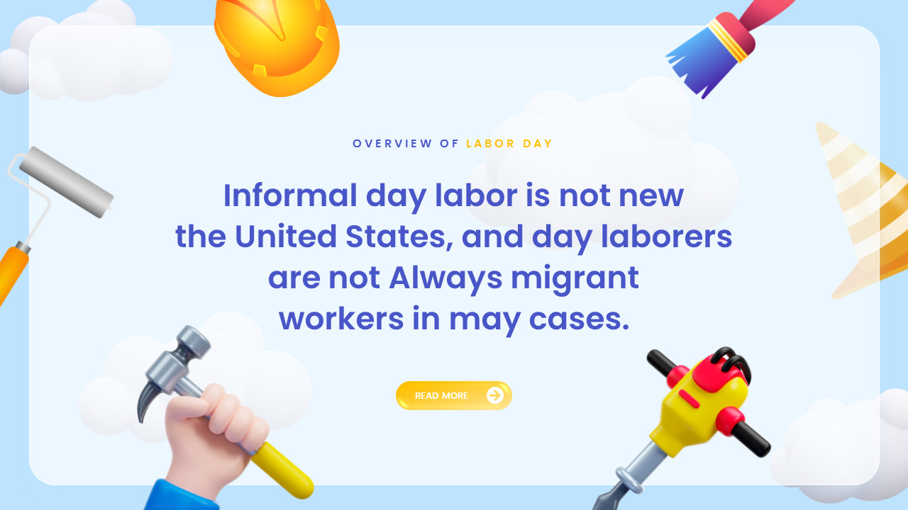 Labor Day google slides slide templates