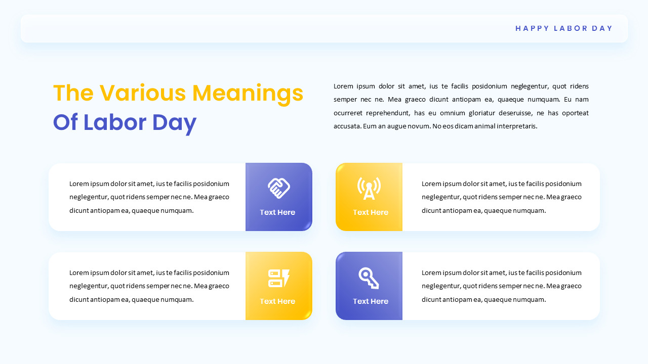 Labor Day google slides slide templates