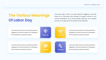 Labor Day google slides slide templates