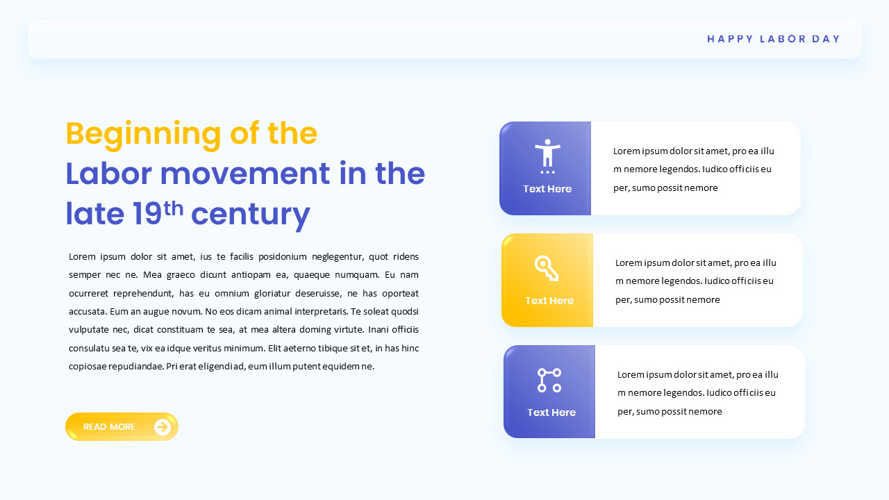 Labor Day google slides slide templates