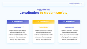 Labor Day google slides slide templates