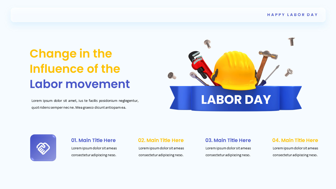 Labor Day google slides slide templates