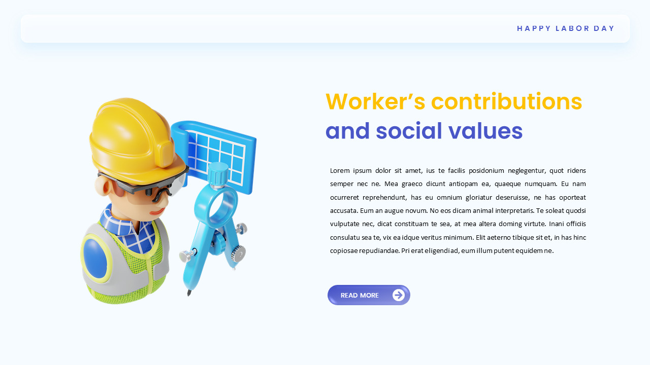 Labor Day google slides slide templates